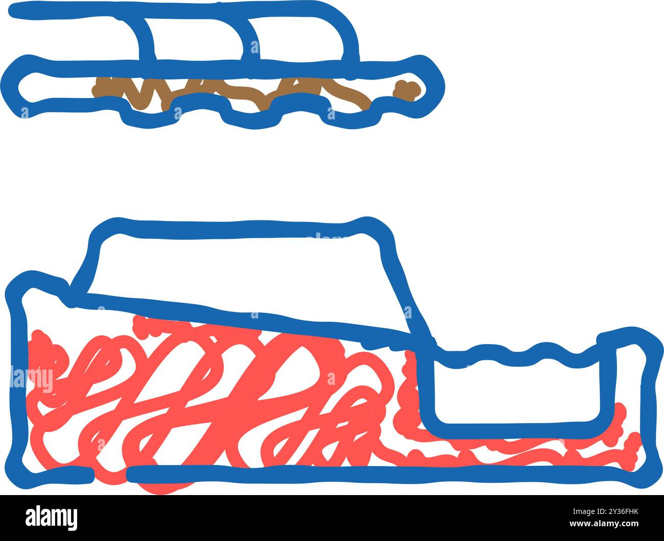 removing copper from oxide ore icon doodle illustration Stock Vector ...