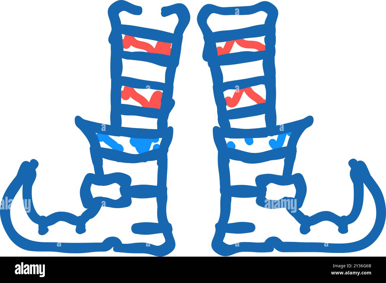 leg feet elf icon doodle illustration Stock Vector Image & Art - Alamy