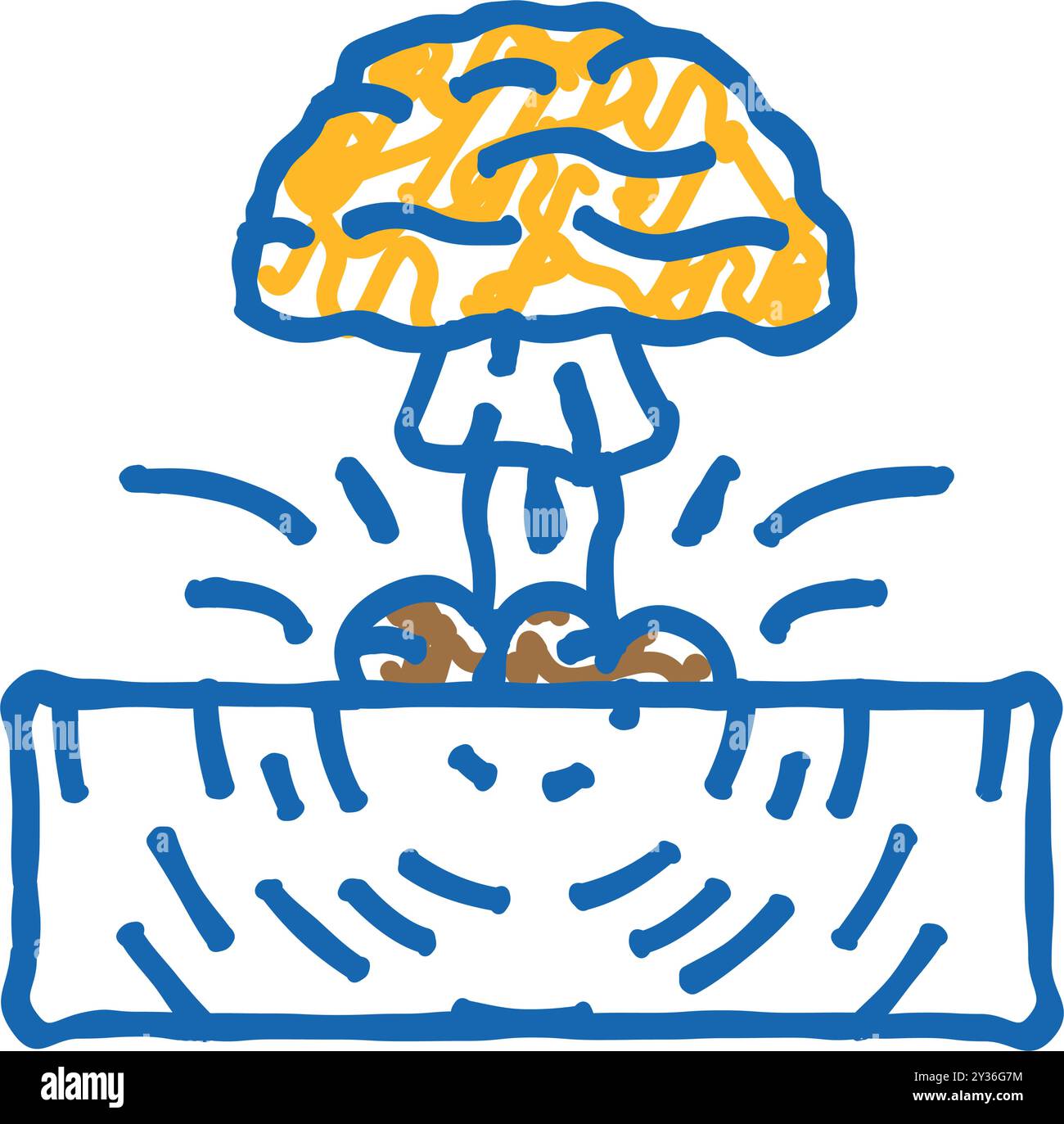 explosion earthquake disaster icon doodle illustration Stock Vector ...