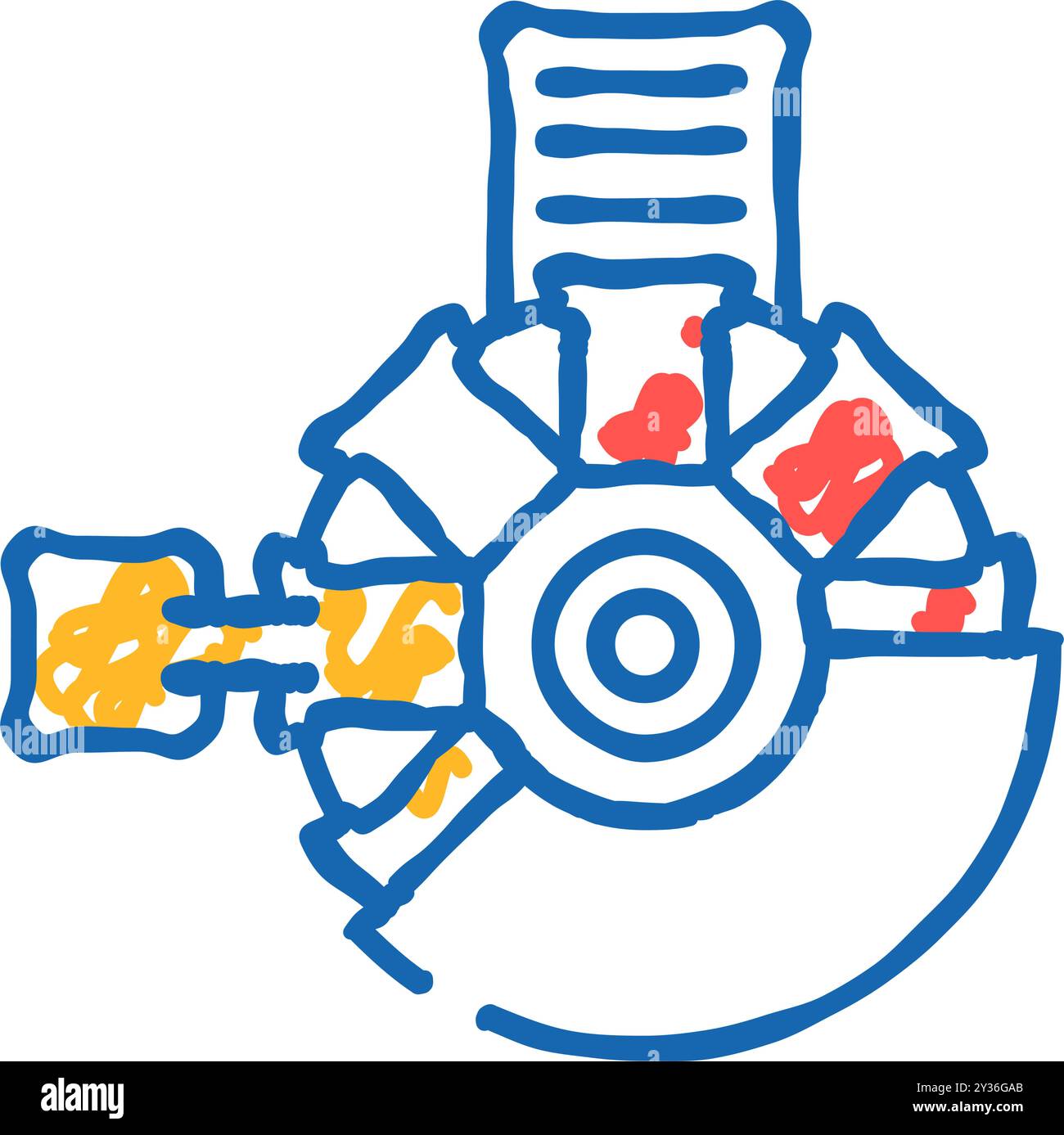 copper smelter cast anodes icon doodle illustration Stock Vector Image ...