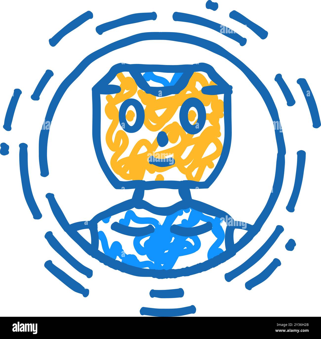 ai chat bot icon doodle illustration Stock Vector Image & Art - Alamy