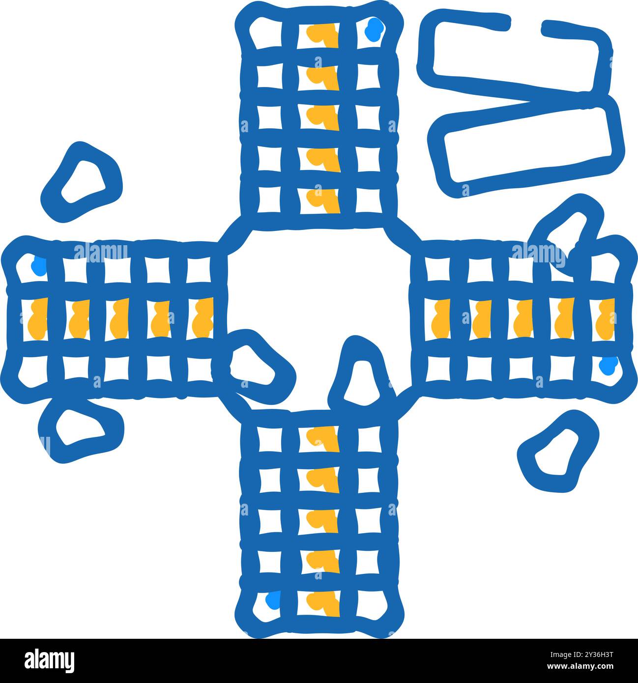 pachisi board and pieces icon doodle illustration Stock Vector Image ...