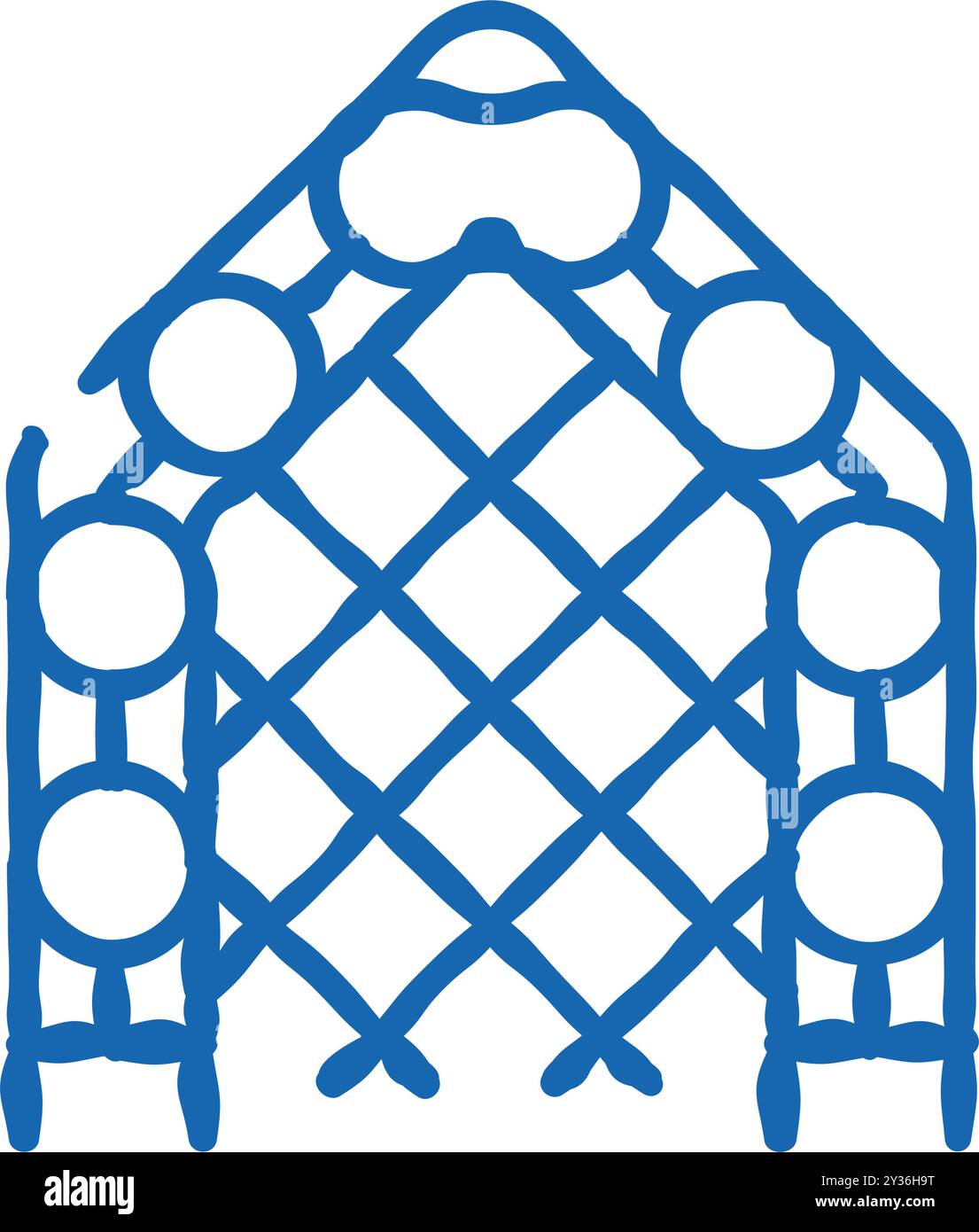 garden trellis tool icon doodle illustration Stock Vector Image & Art ...