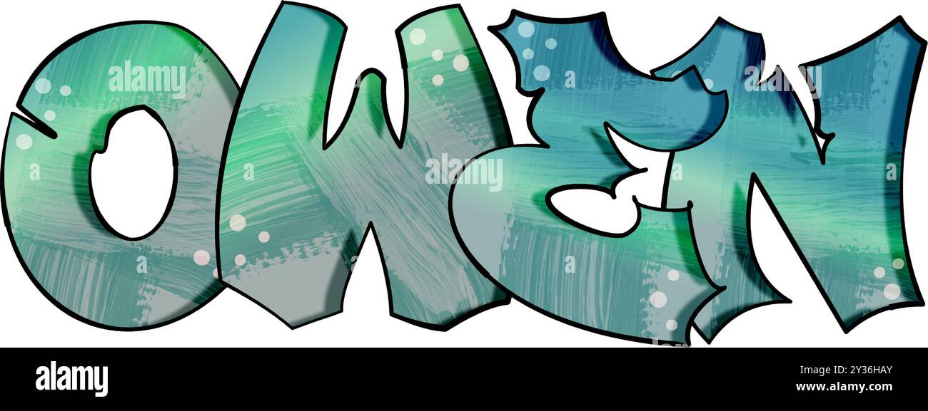 owen - name street art - graffiti lettering typography - art ...