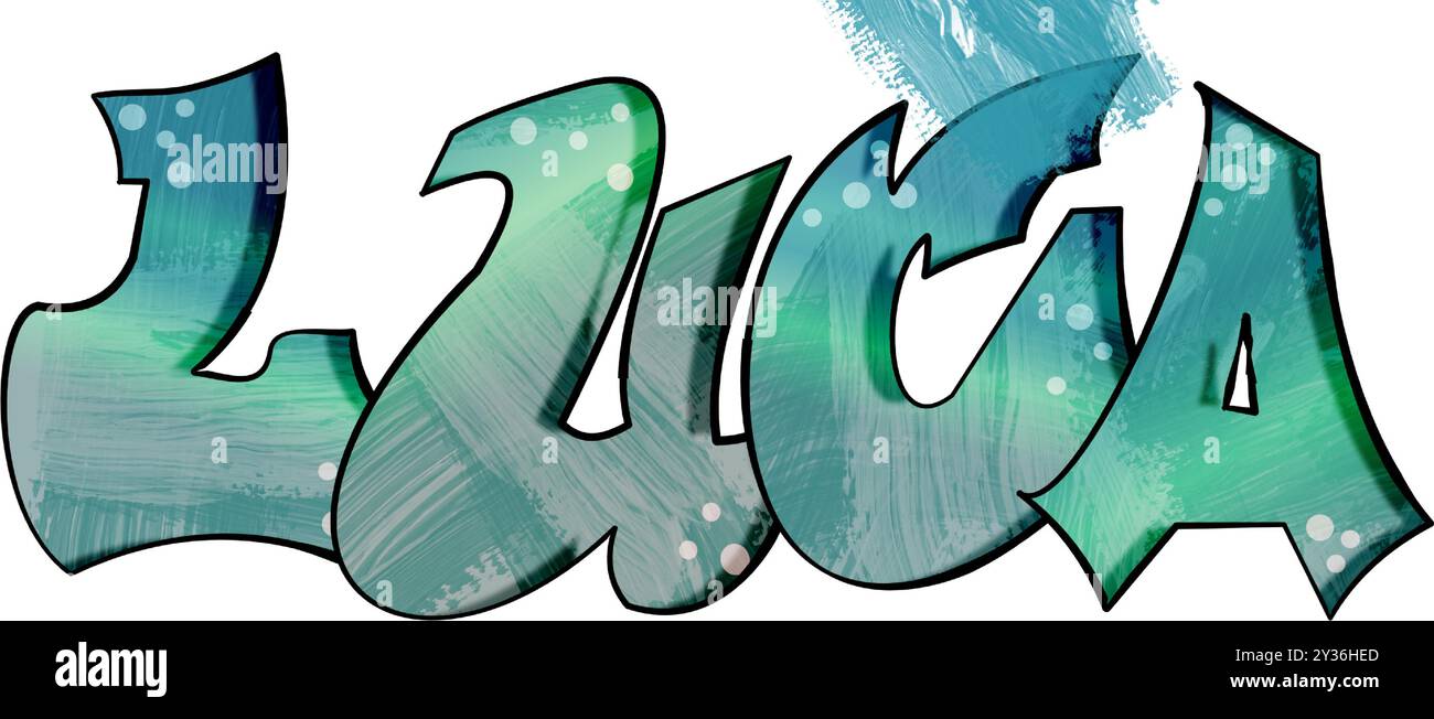 luca- name street art - graffiti lettering typography - art ...