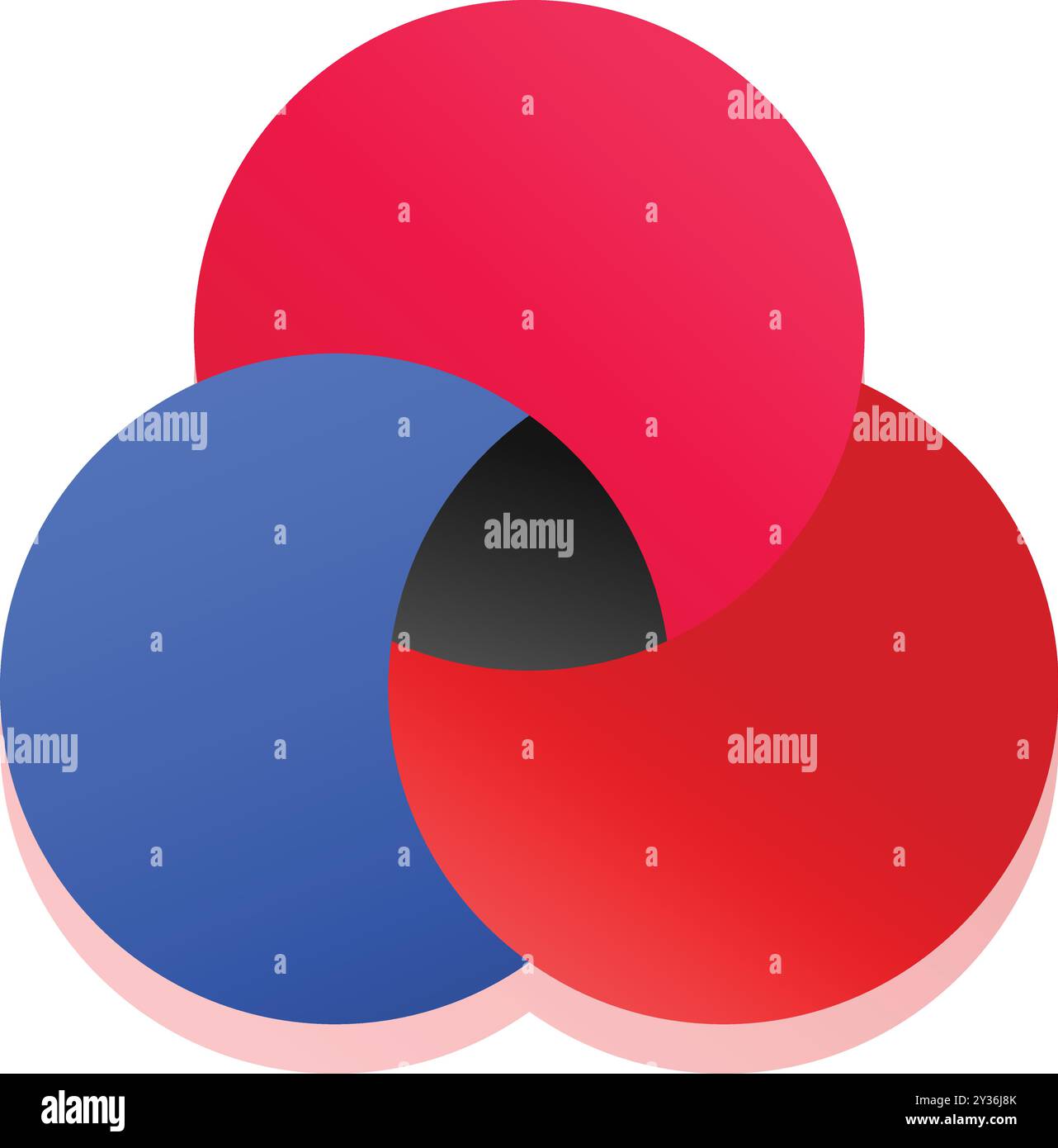 Three Colorful Circles Are Overlapping Creating A Venn Diagram With A Shared Space In The