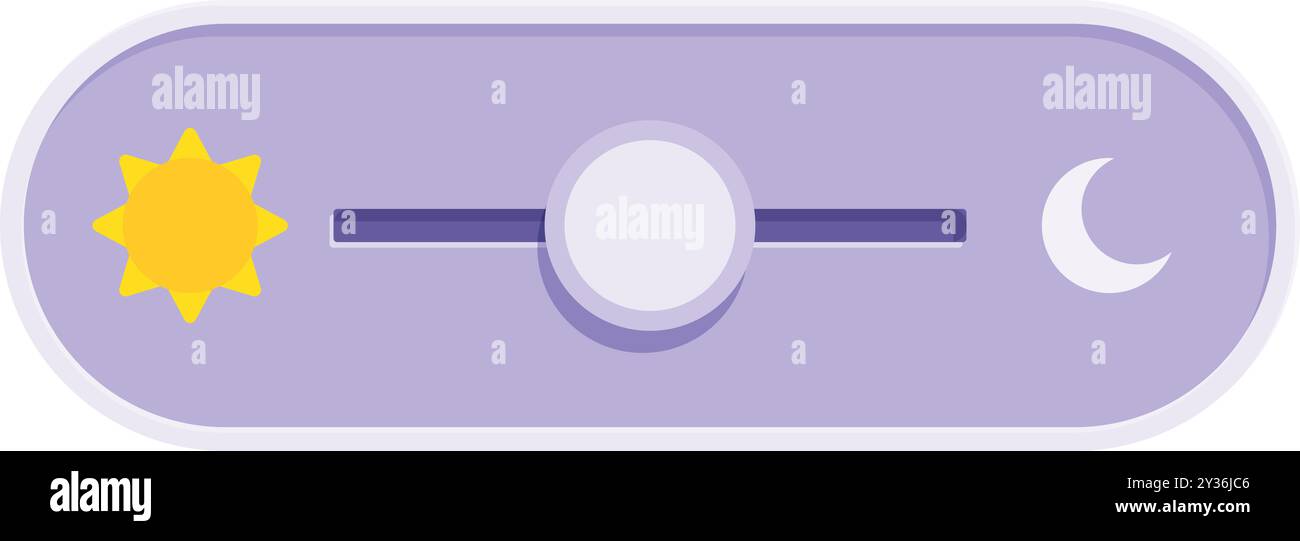 Toggle switch changing from day to night, symbolizing light and dark ...