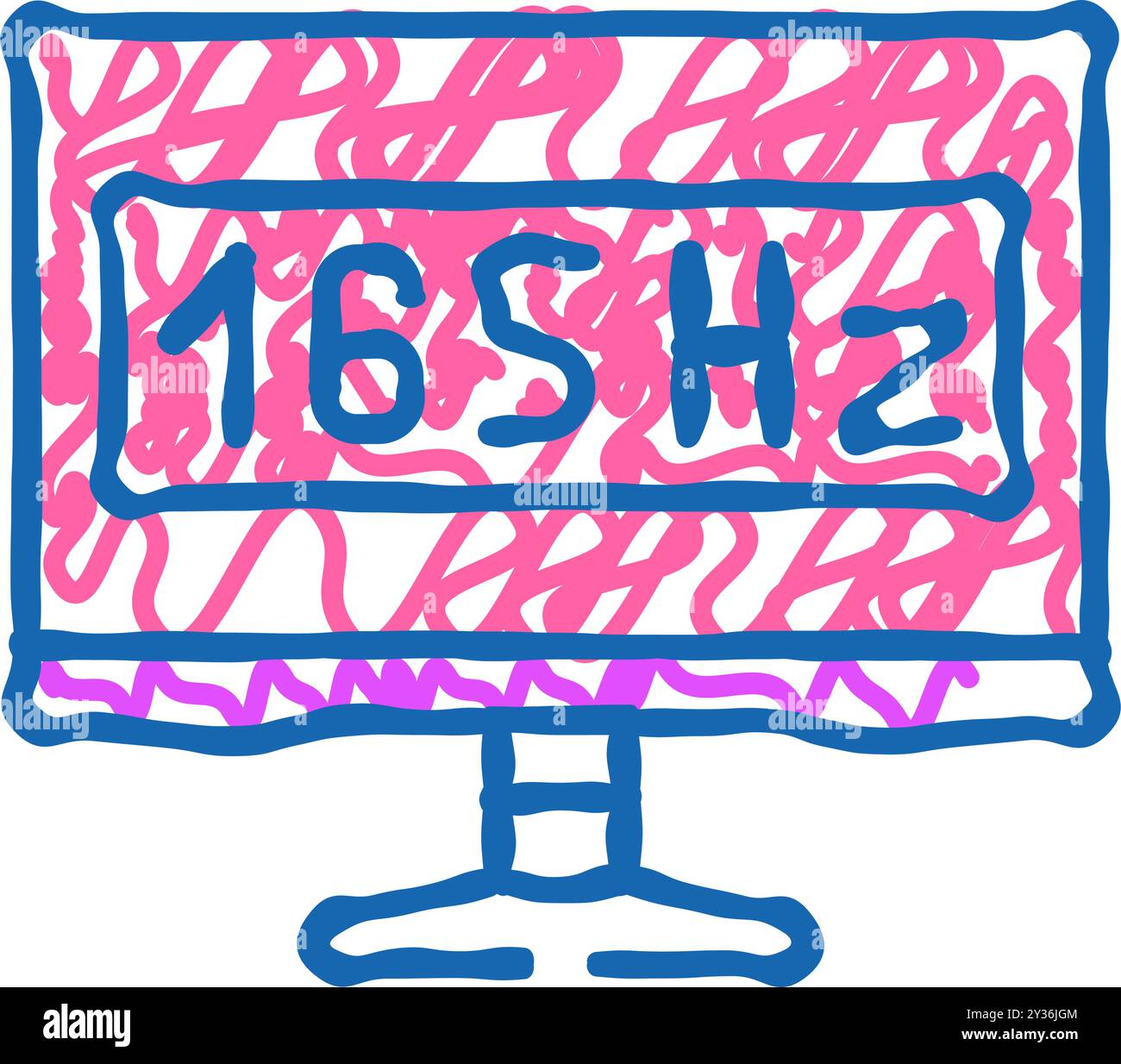 Monitor screen computer neon Cut Out Stock Images & Pictures - Alamy