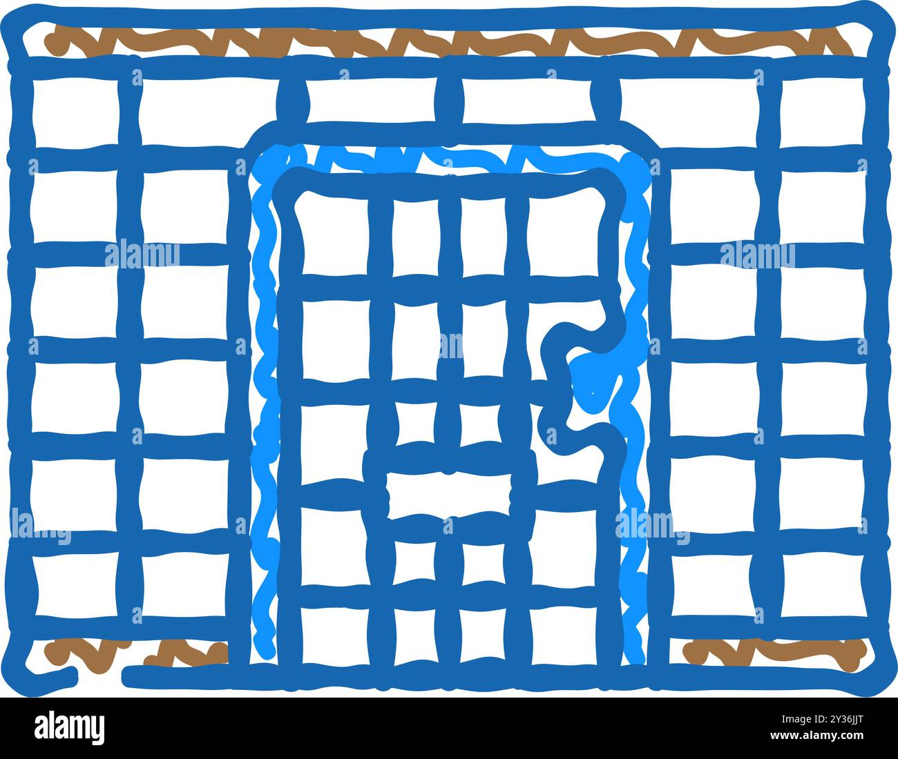 jail cell bars crime icon doodle illustration Stock Vector Image & Art ...