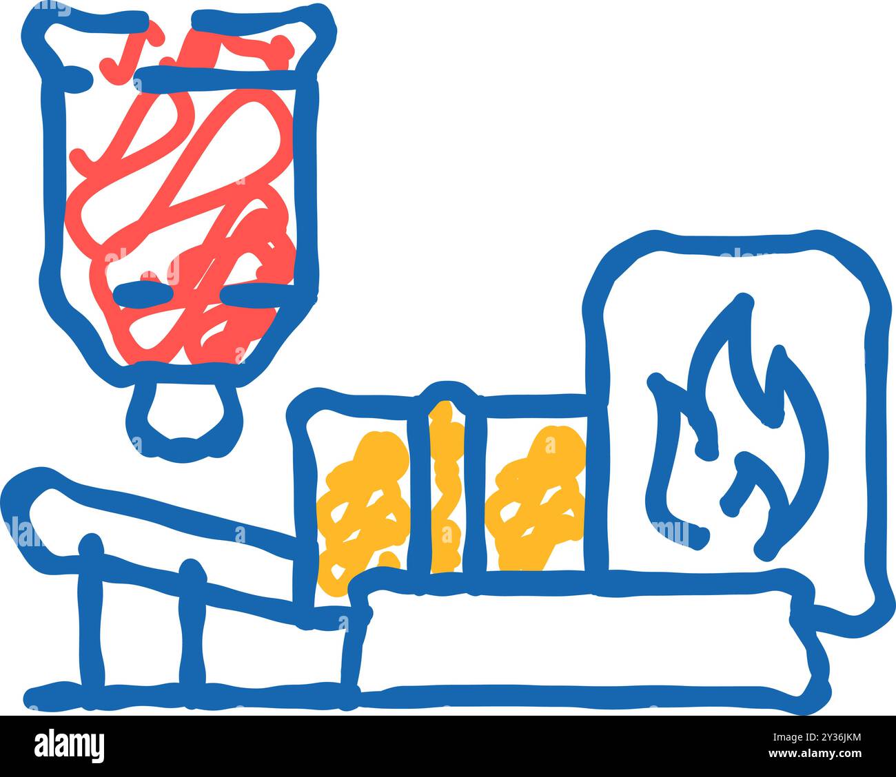 dried concentrate copper icon doodle illustration Stock Vector Image ...