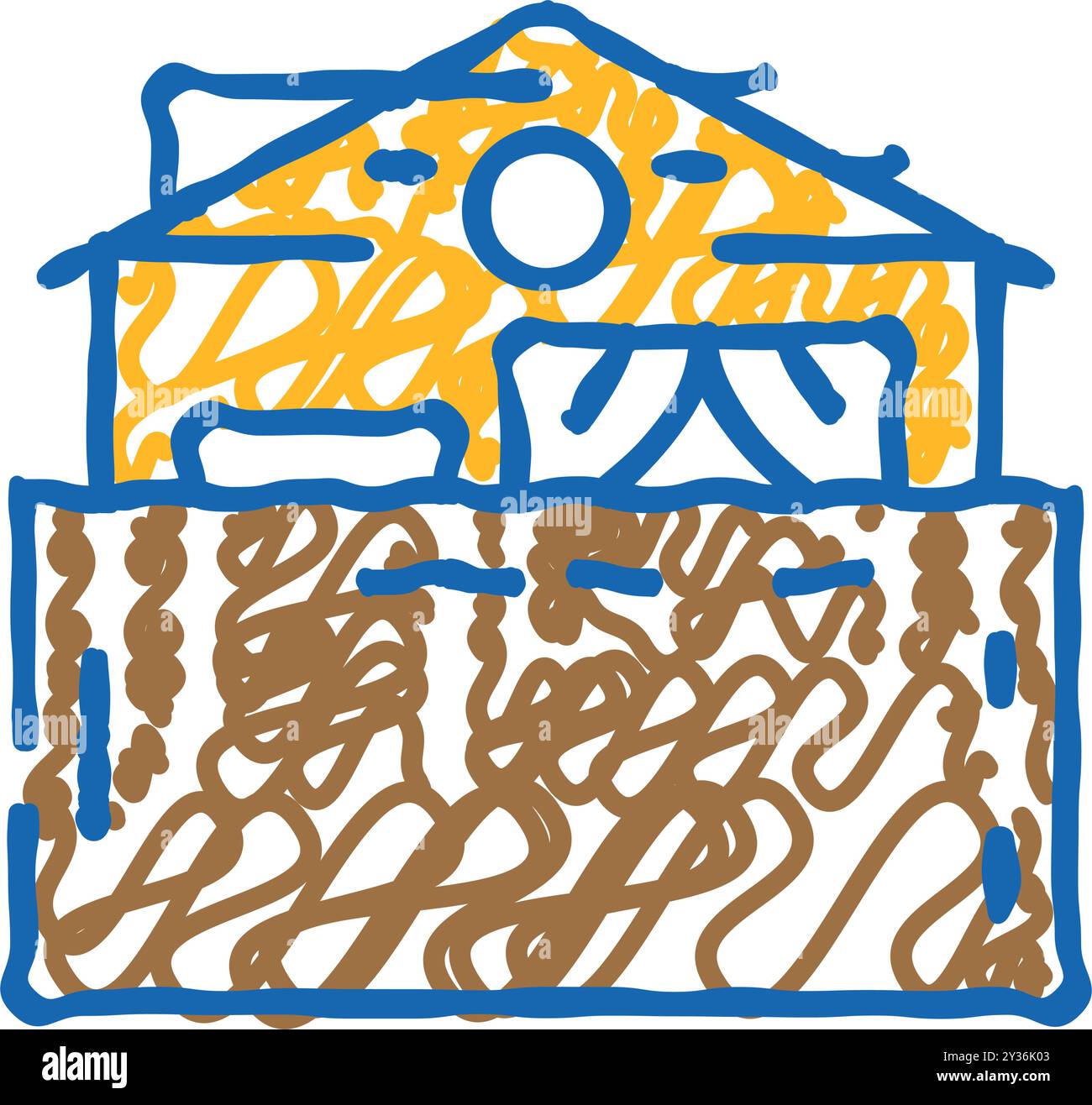 storm flood disaster icon doodle illustration Stock Vector Image & Art ...