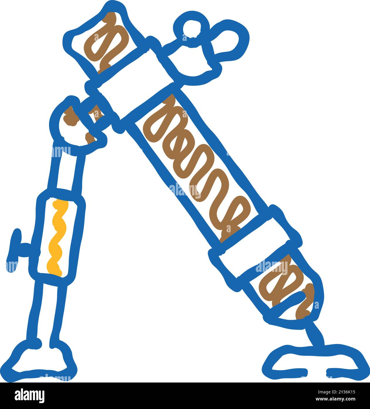 mortar weapon military icon doodle illustration Stock Vector Image ...