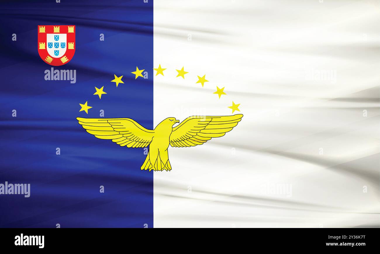 Editable azores islands flag vector Stock Vector Images - Alamy