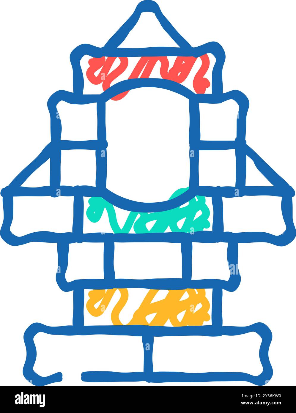Toy blocks sketch Stock Vector Images - Alamy