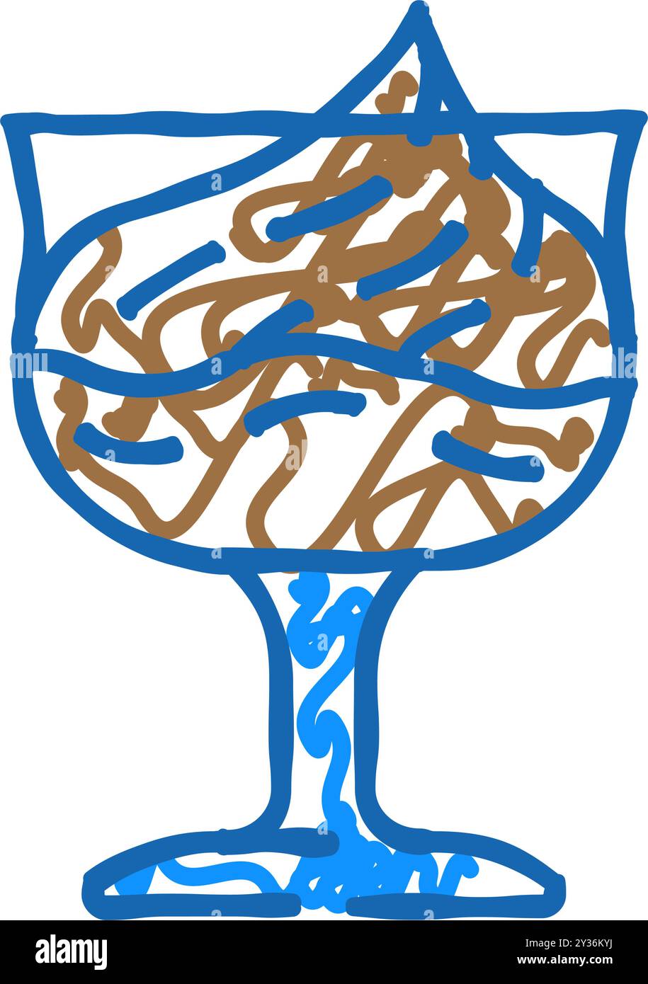 Chocolate pudding parfait cookie Cut Out Stock Images & Pictures - Alamy