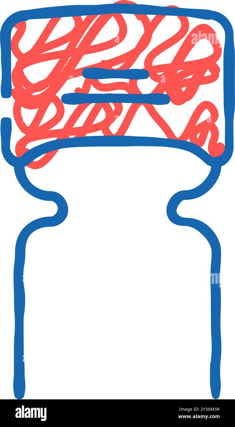 ceramic capacitor electronic component icon doodle illustration Stock ...