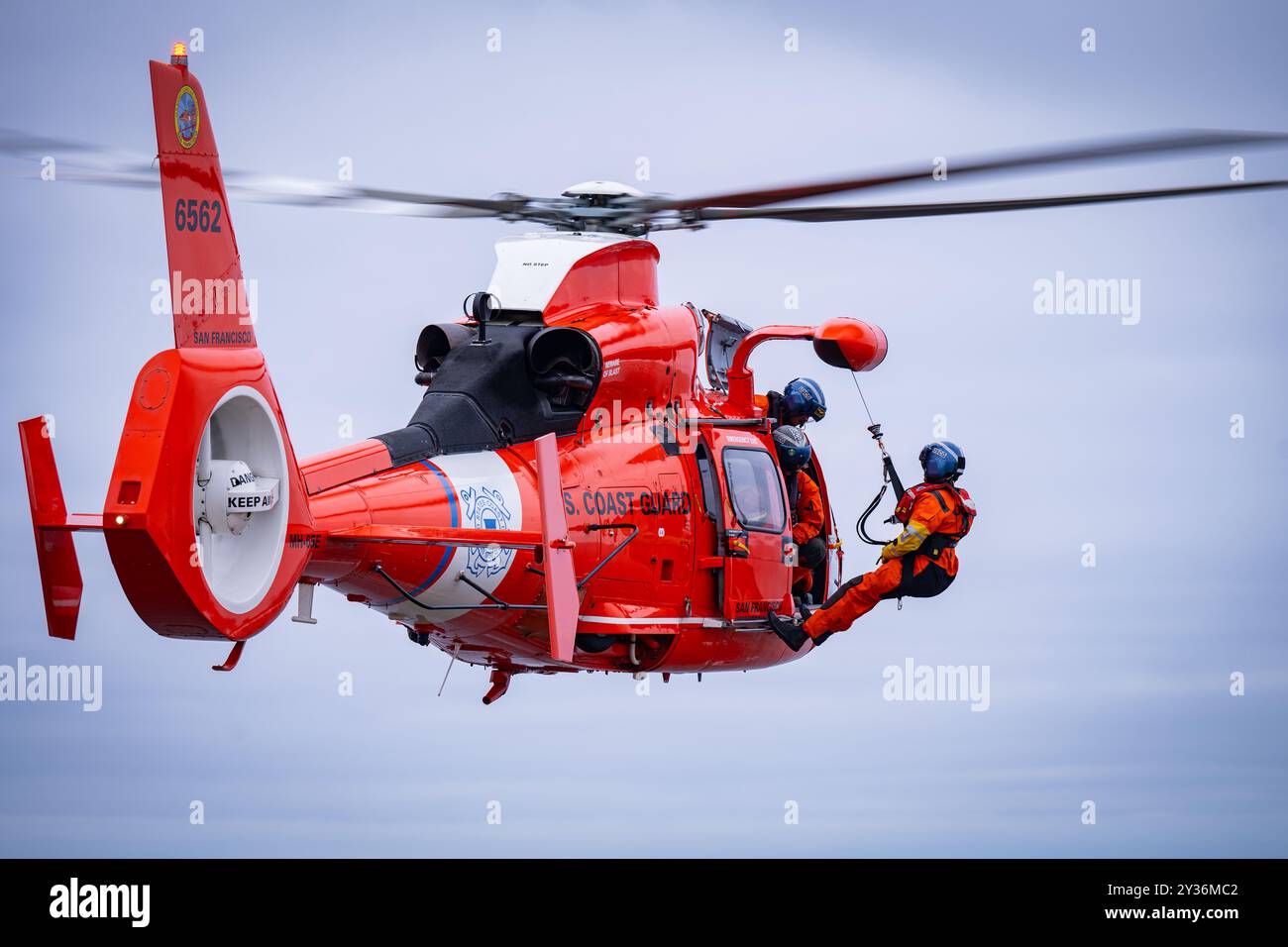 A Coast Guard Air Station San Francisco MH-65 Dolphin helicopter ...