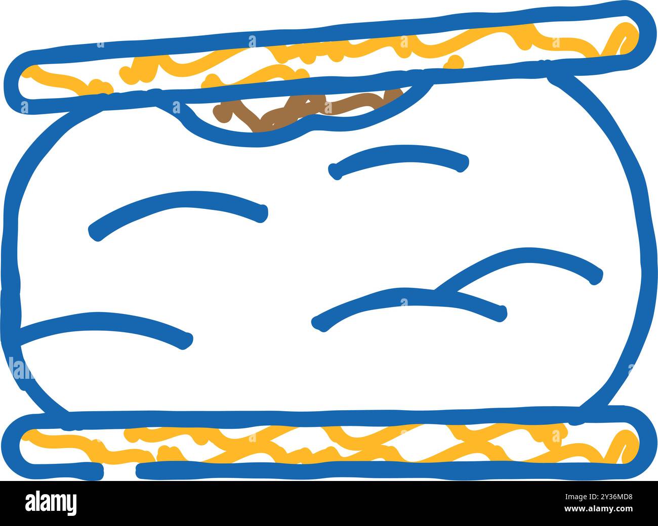 smores food snack icon doodle illustration Stock Vector Image & Art - Alamy