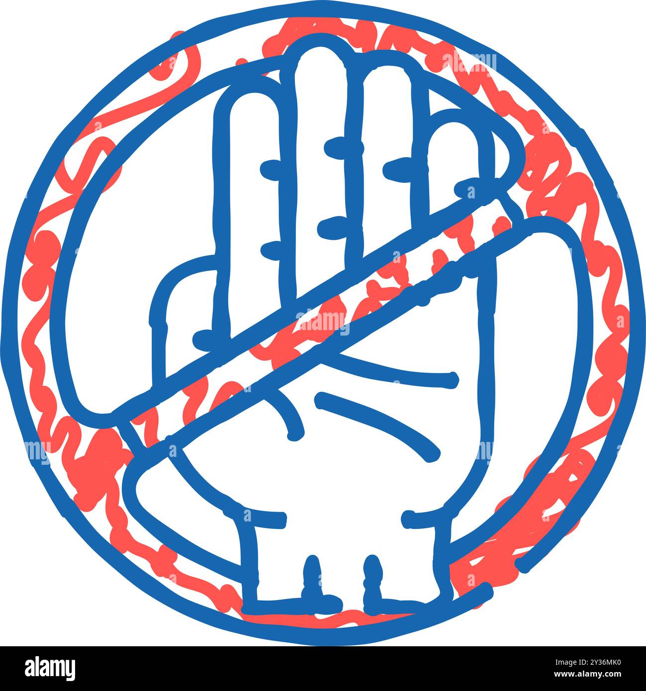 license cancel icon doodle illustration Stock Vector Image & Art - Alamy