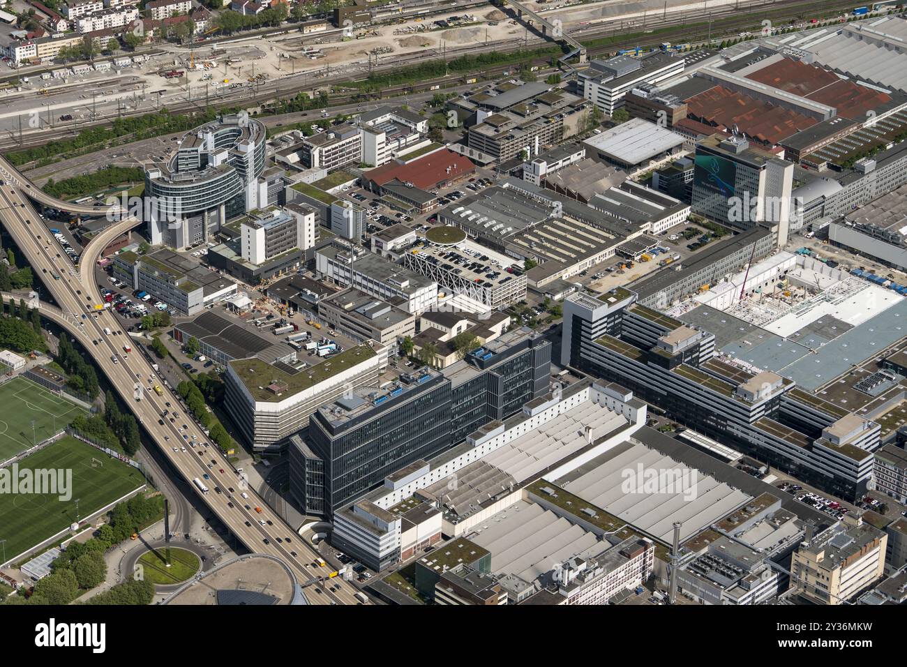 Mercedes Car Group's factories in Unterturkheim near Stuttgart, Germany ...