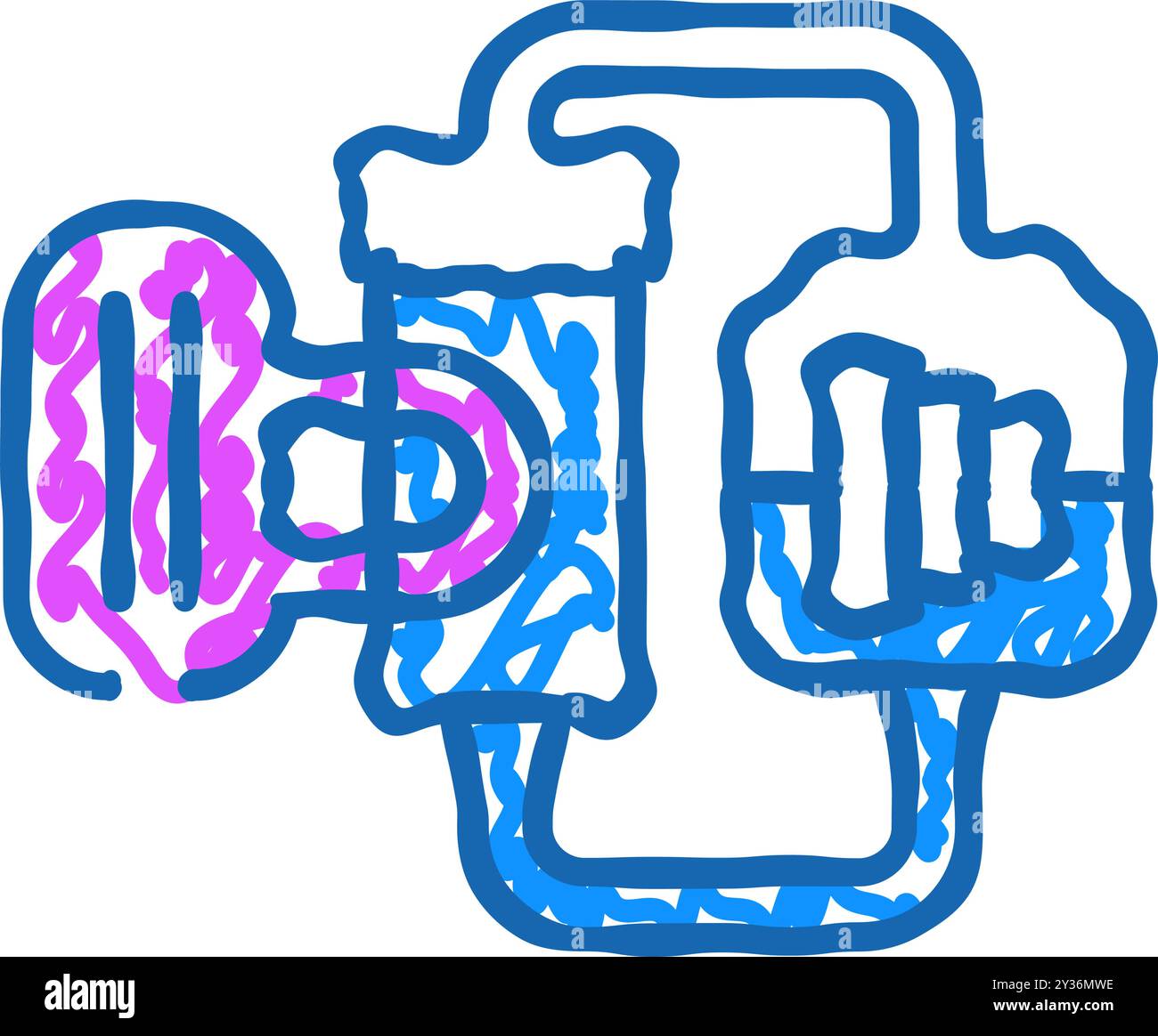 pressurized water reactor nuclear energy icon doodle illustration Stock ...