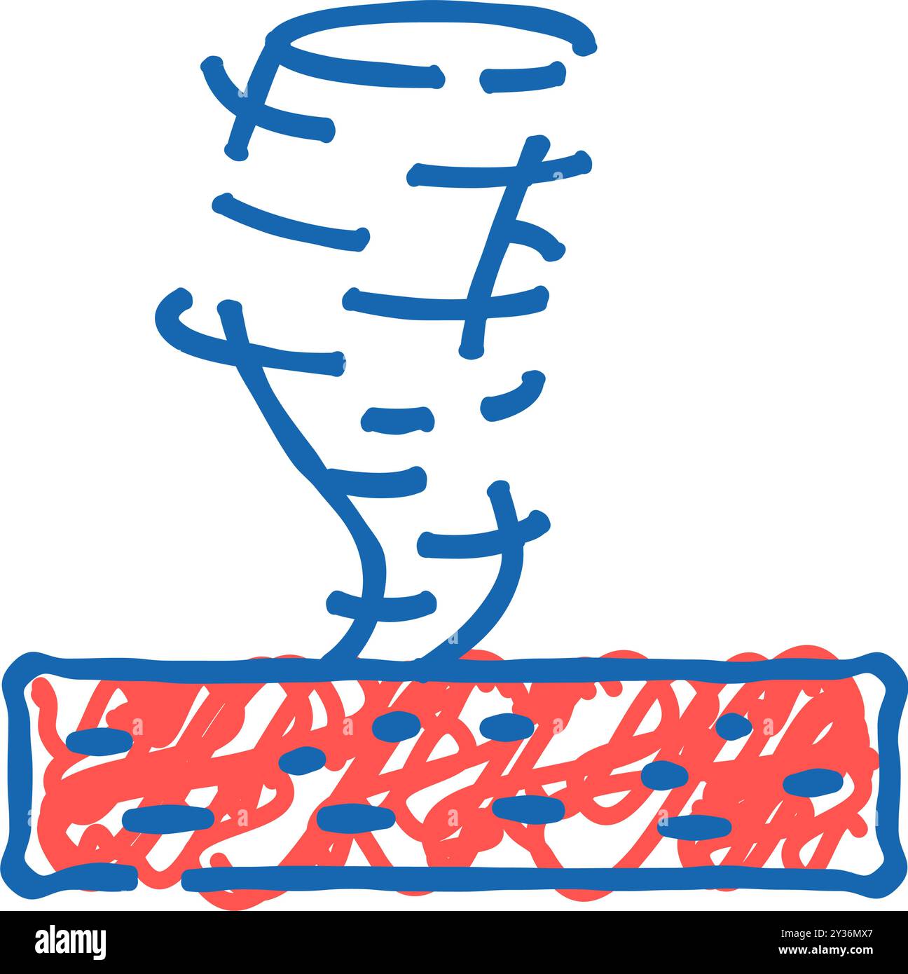 mars dust devils planet icon doodle illustration Stock Vector Image ...