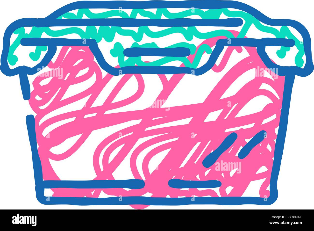 lunch box glass school icon doodle illustration Stock Vector Image ...