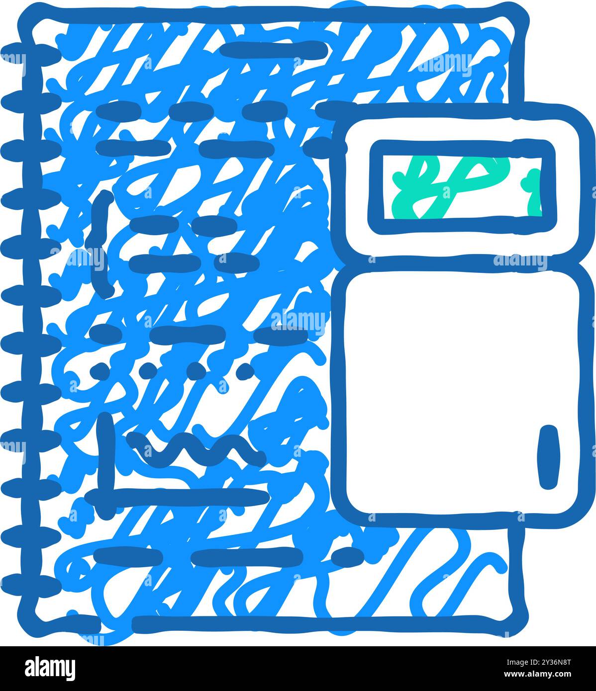 calculate math science education icon doodle illustration Stock Vector ...