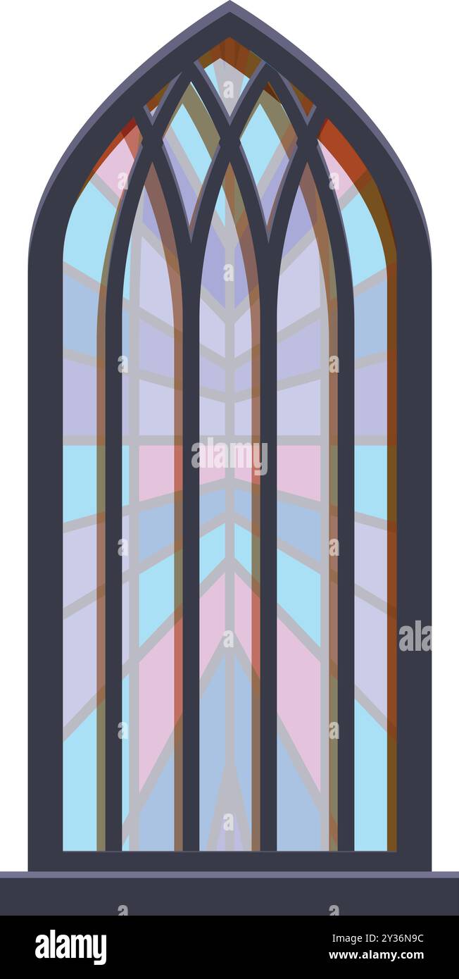 Church stained glass window detail Stock Vector Images - Alamy