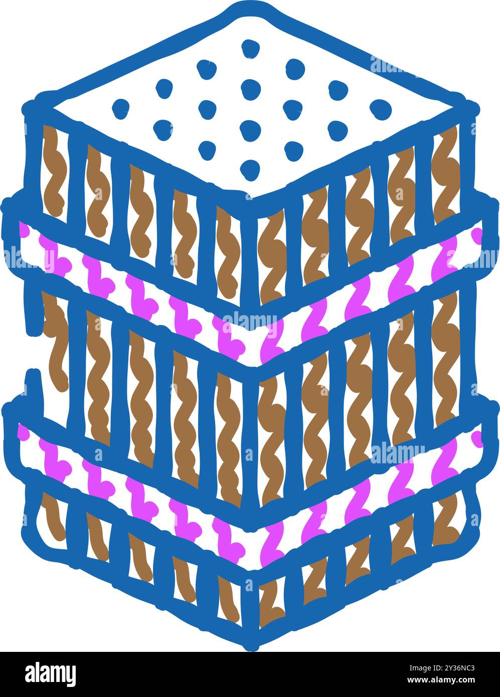 fuel assembly nuclear energy icon doodle illustration Stock Vector ...