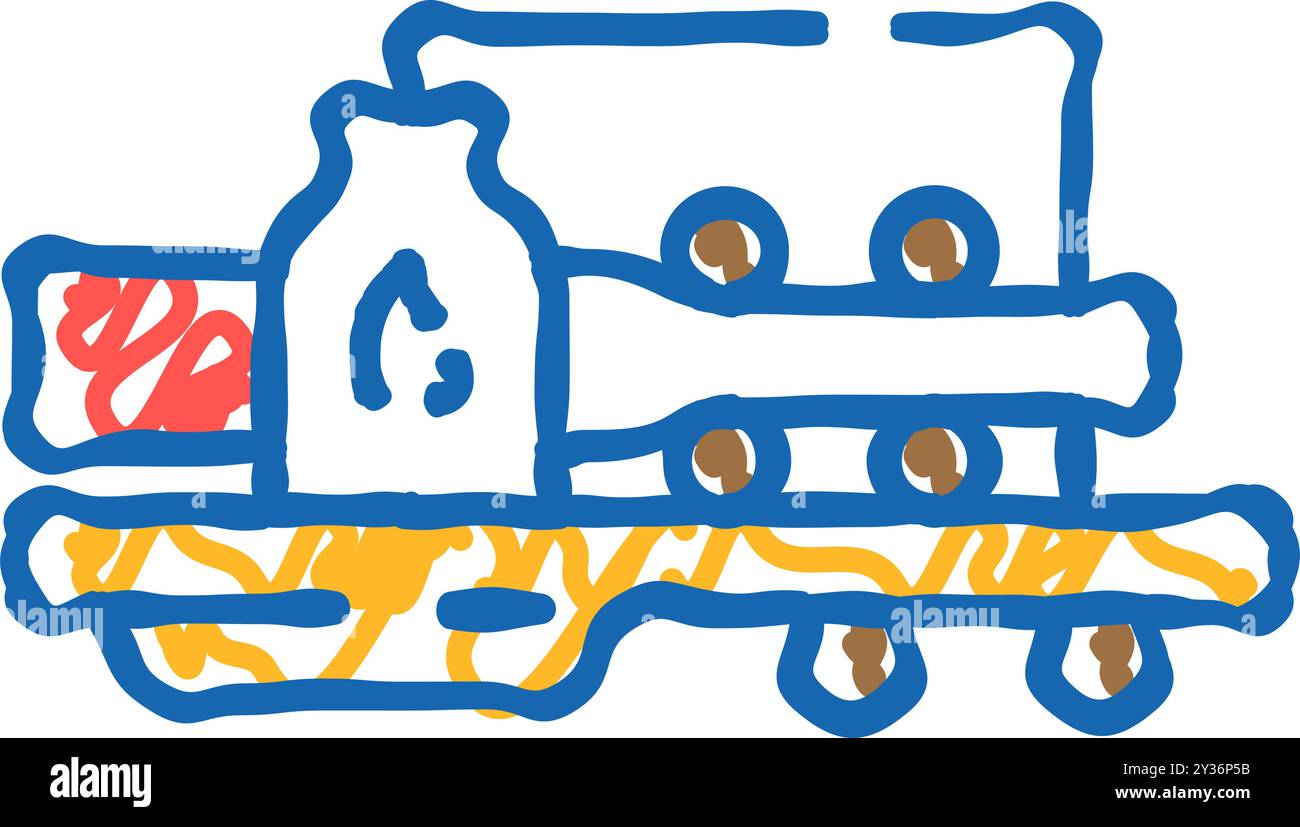 hot rolling steel production icon doodle illustration Stock Vector ...