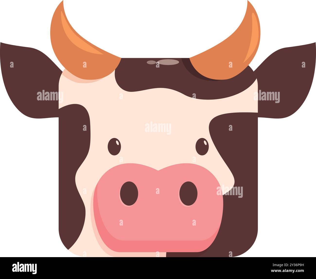 Child looking at cow Stock Vector Images - Alamy