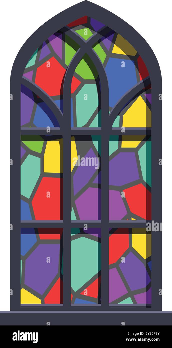 Masterpiece church window Stock Vector Images - Alamy