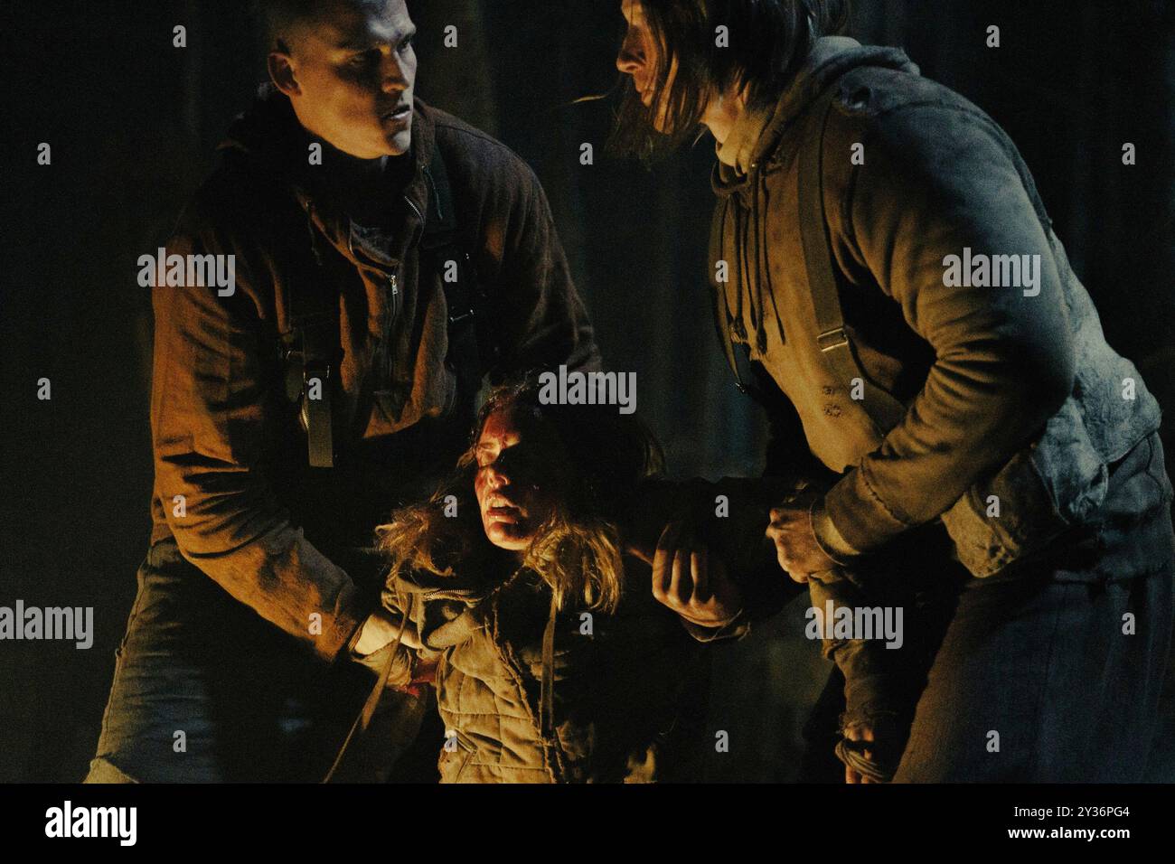 AZRAEL, from left: Sebastian Bull, Samara Weaving, Vincent Willestrand ...