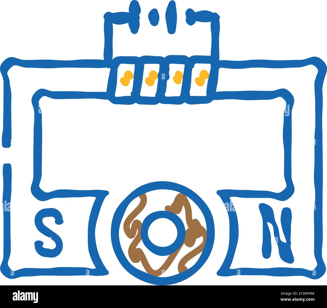 ac generator electrical engineer icon doodle illustration Stock Vector ...