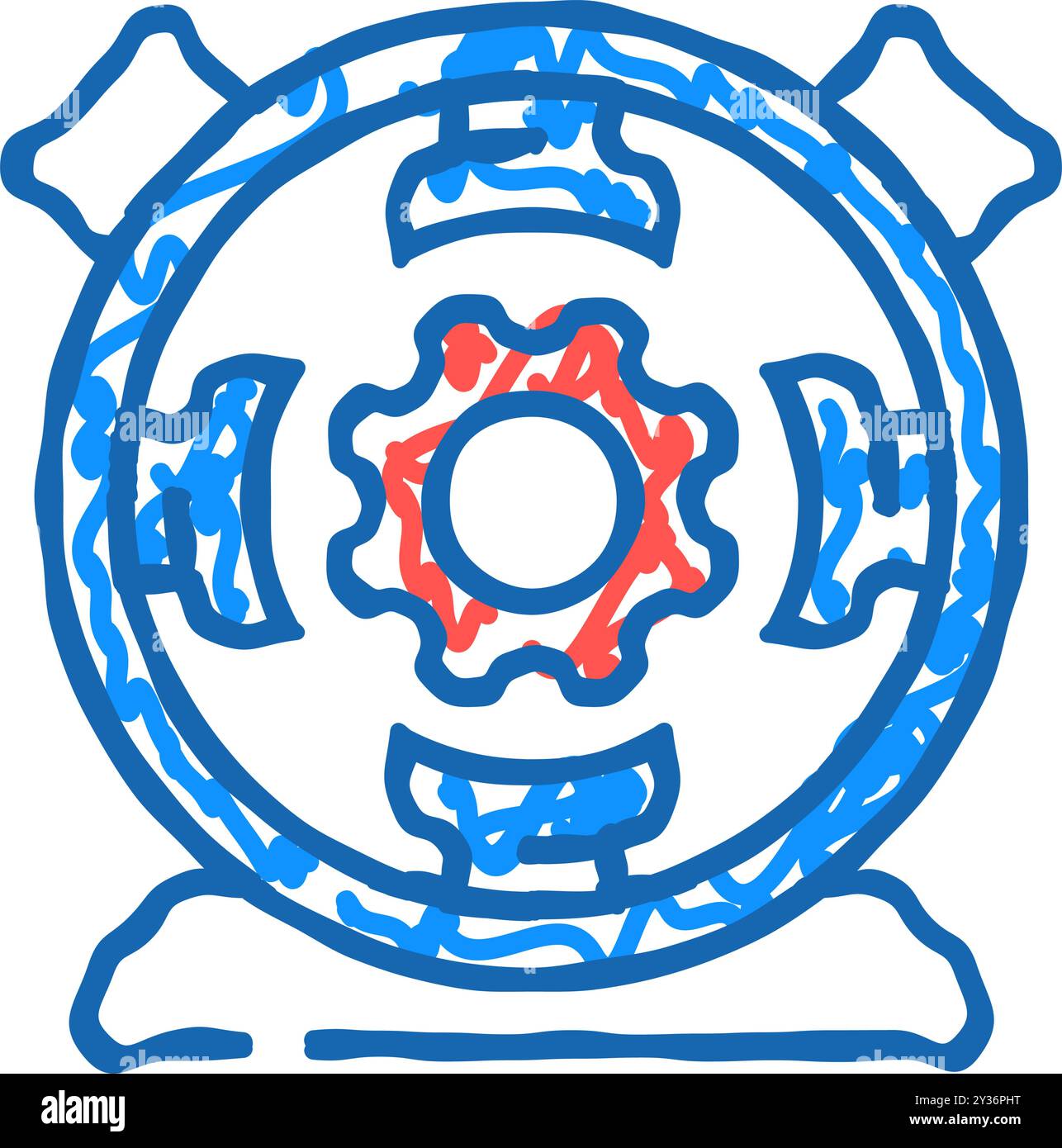 dc generator electrical engineer icon doodle illustration Stock Vector ...