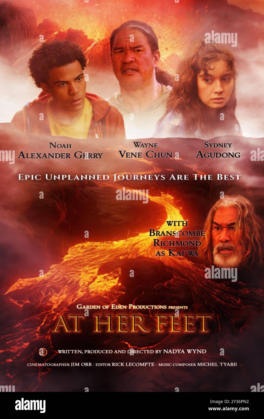 AT HER FEET, poster, top from left: Noah Alexander Gerry, Wayne Vene ...