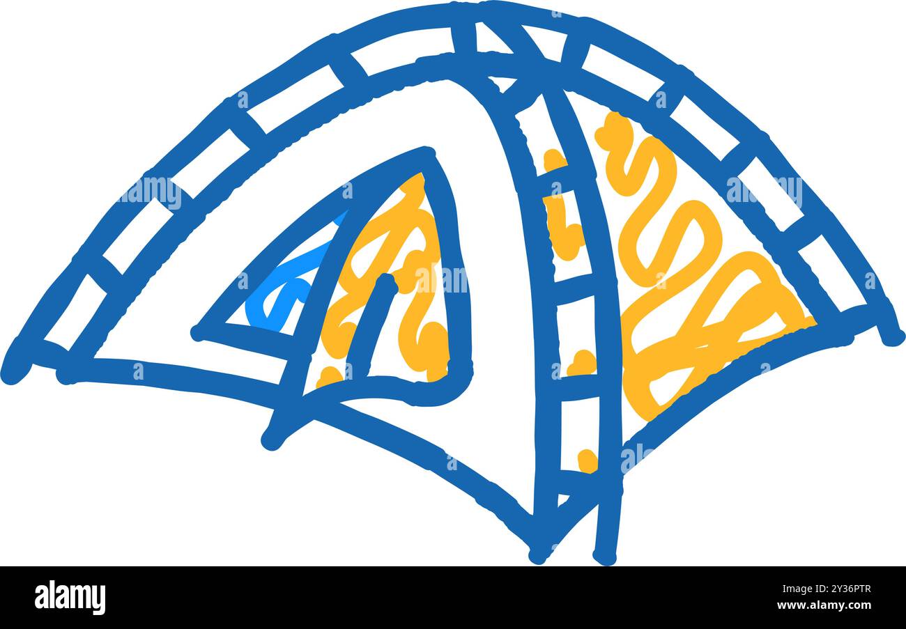 Mountaineering tent adventure color Cut Out Stock Images & Pictures - Alamy