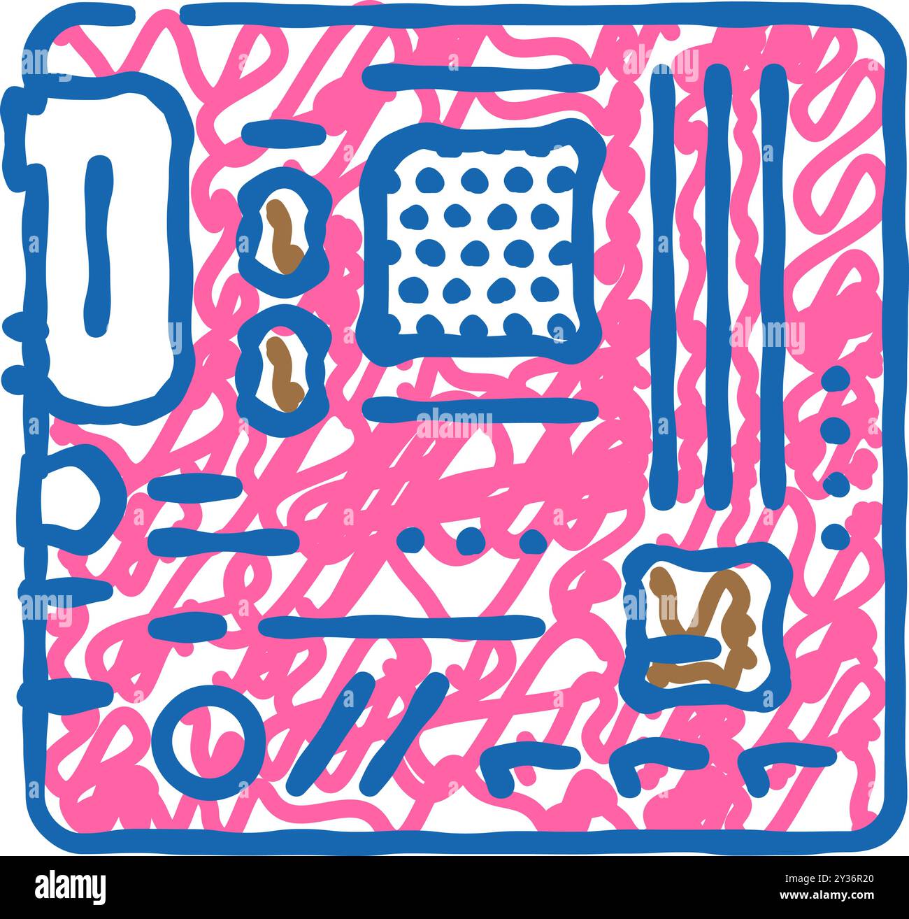 motherboard gaming pc icon doodle illustration Stock Vector Image & Art ...