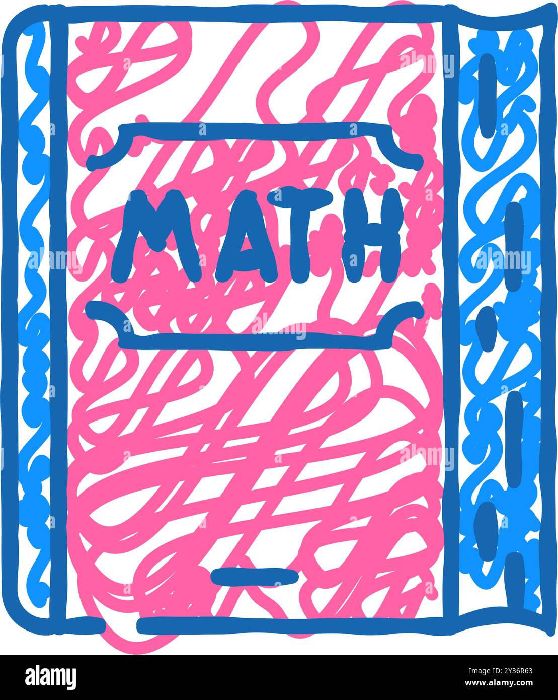 book math science education icon doodle illustration Stock Vector Image ...