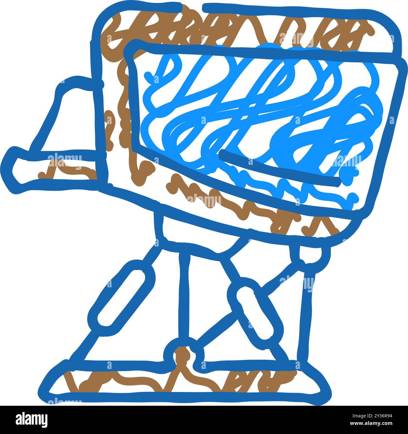 flight simulator aeronautical engineer icon doodle illustration Stock ...