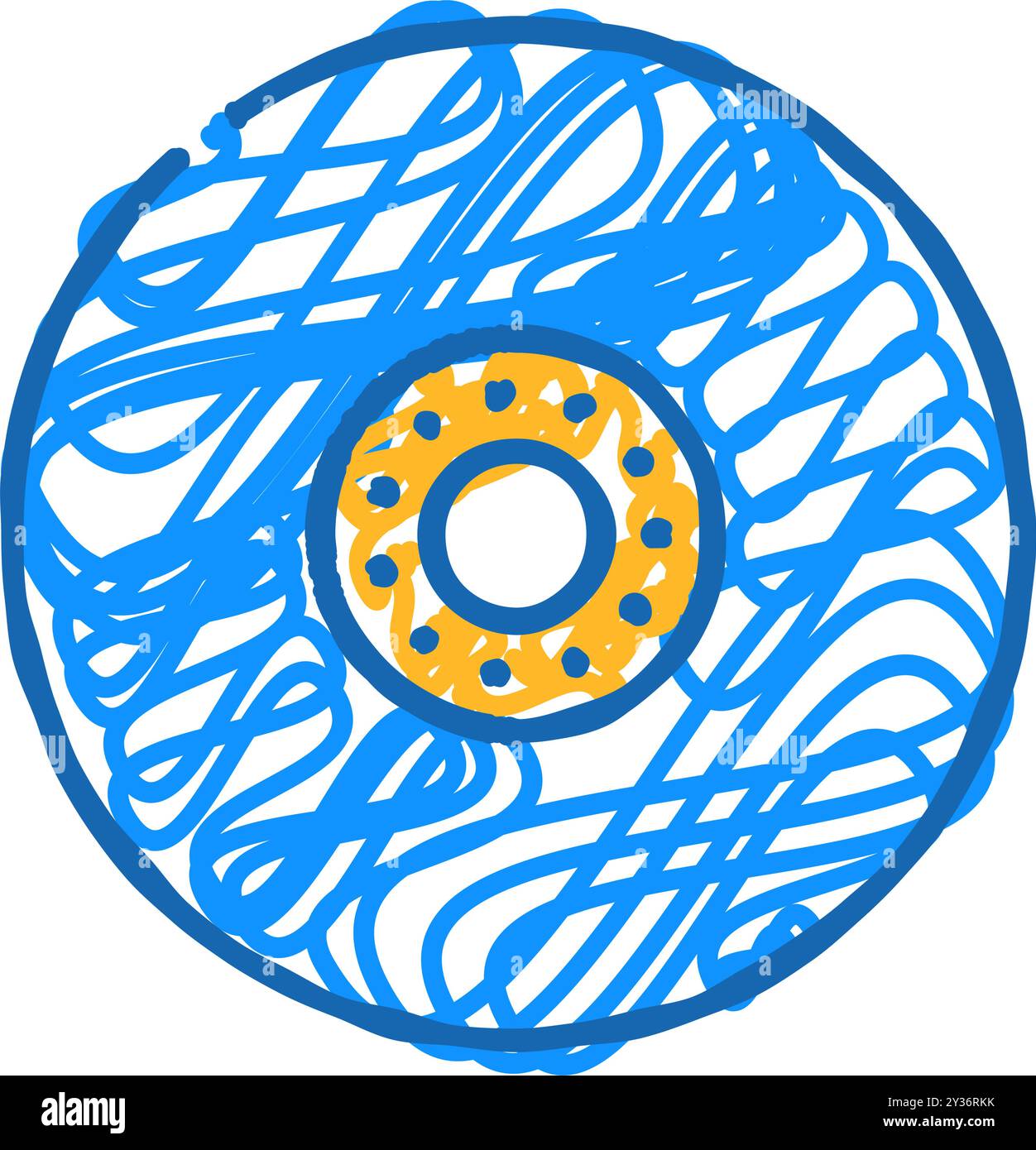 grinding wheel manufacturing engineer icon doodle illustration Stock ...