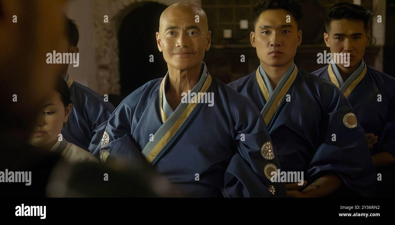 LEGEND OF THE WHITE DRAGON, Mark Dacascos (center), 2023. © Falling ...
