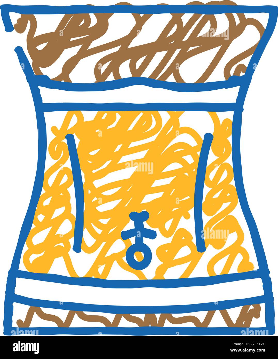 navel piercing fashion beauty icon doodle illustration Stock Vector ...