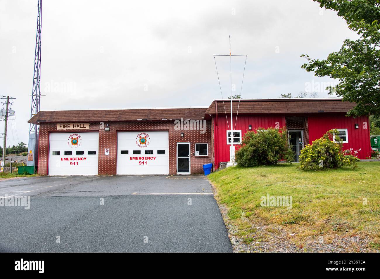Fire hall on NL 62 in Holyrood, Newfoundland & Labrador, Canada Stock ...