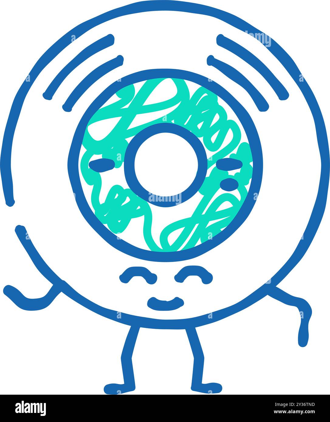 vinyl disc character retro music icon doodle illustration Stock Vector ...