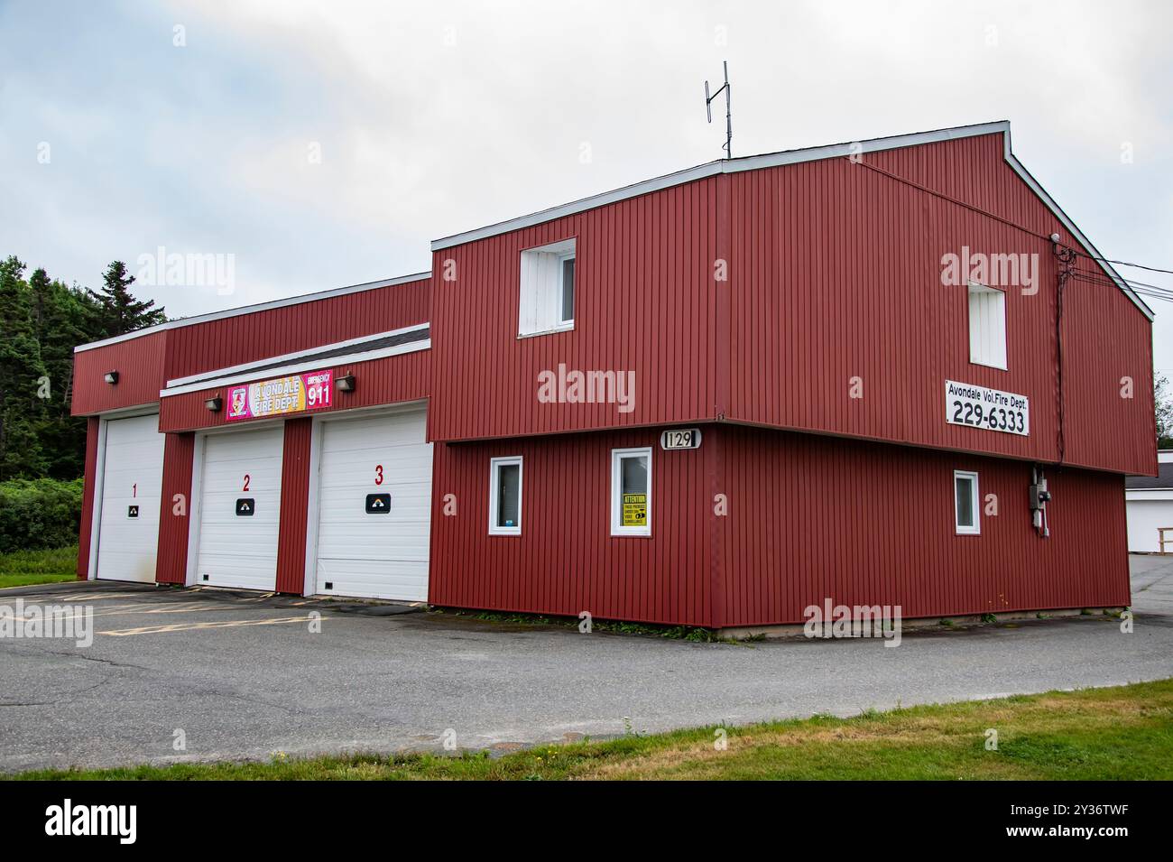 Fire department on Conception Bay highway in Avondale, Newfoundland ...