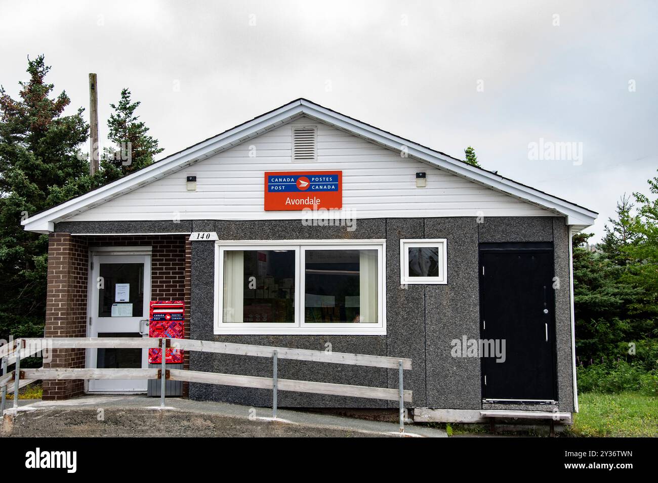 Post office on Conception Bay highway in Avondale, Newfoundland ...