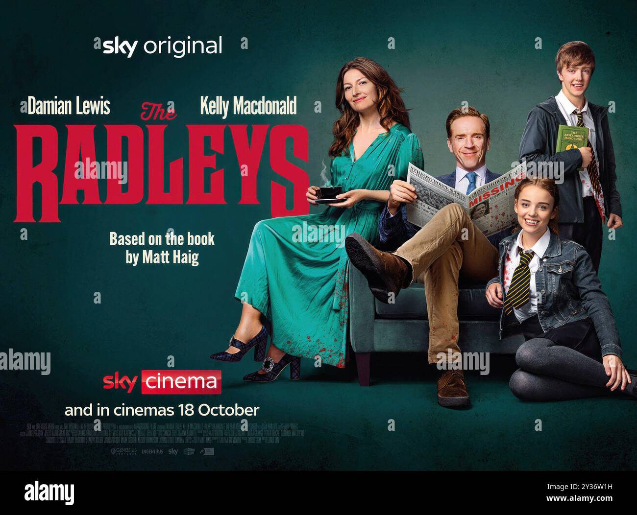 THE RADLEYS, British poster, from left: Kelly Macdonald, Damian Lewis, Bo Bragason, Harry ...