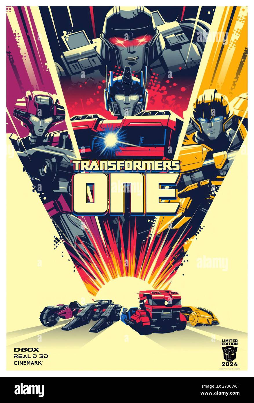 TRANSFORMERS ONE, TRANSFORMERS ONE, limited edition poster, from left ...